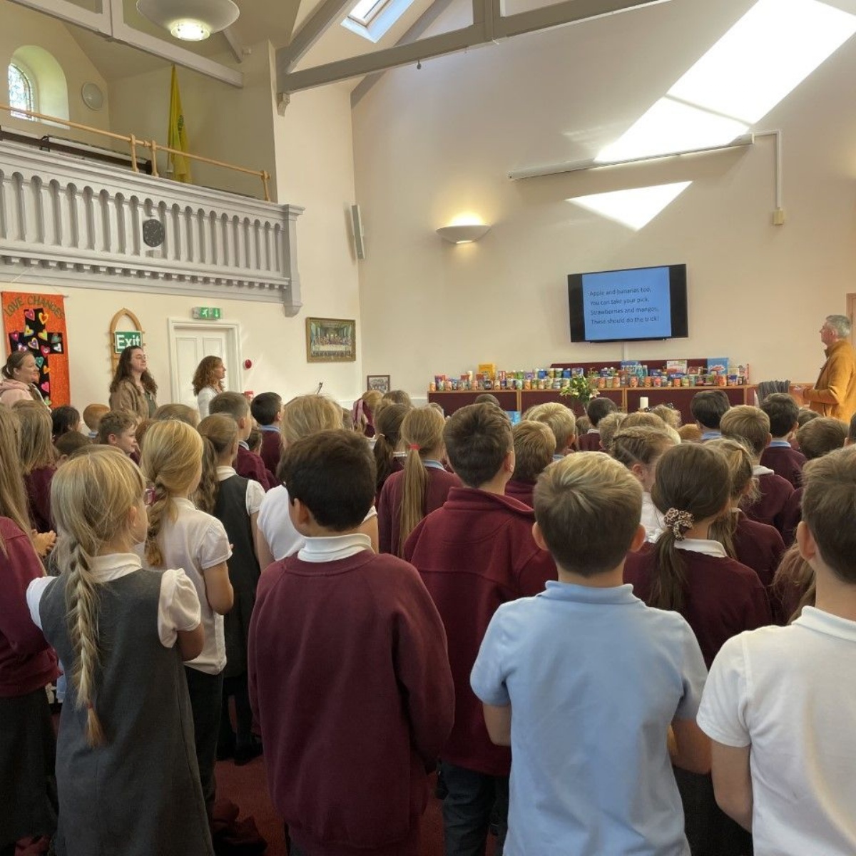 Dobwalls Community Primary School - Harvest at Dobwalls Church